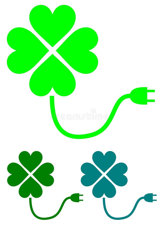 Ecological clover stock vector. Illustration of nature - 41224445