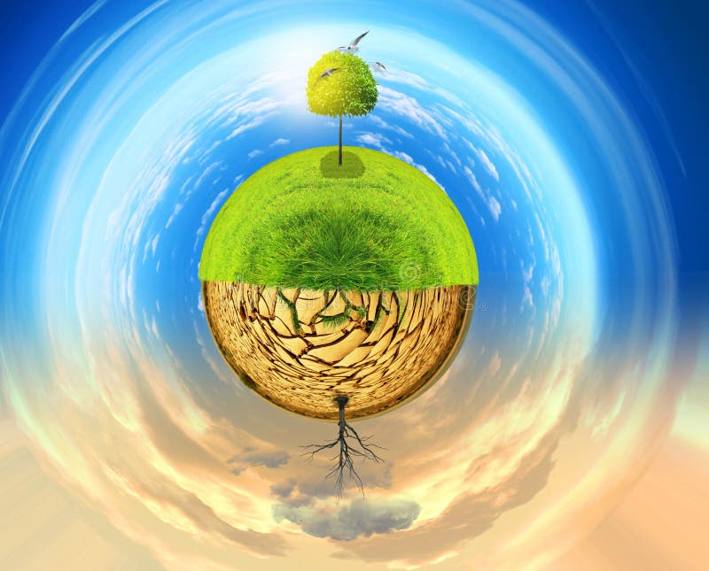 Ecological Disaster. the Pollution of the Planet Stock Illustration ...