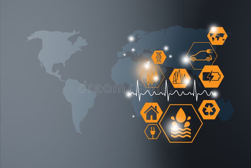 Ecological Friendly and Sustainable Environment Concept..Electricity ...