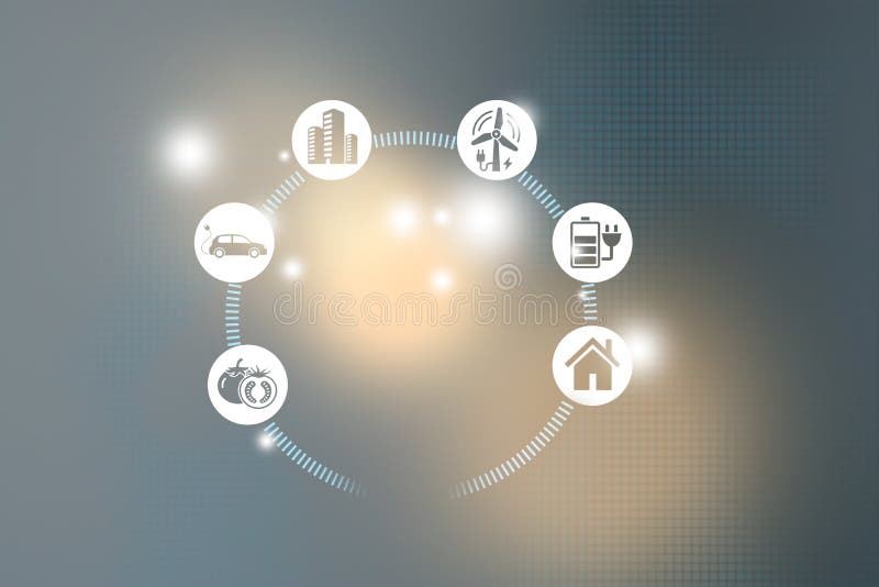 Ecological Friendly and Sustainable Environment Concept..Electricity ...