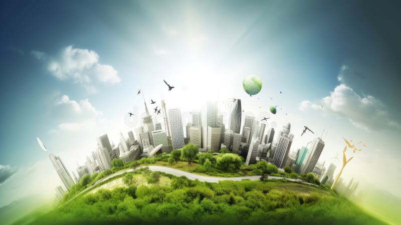 Ecological Friendly and Sustainable Environment. Generative Ai Stock ...