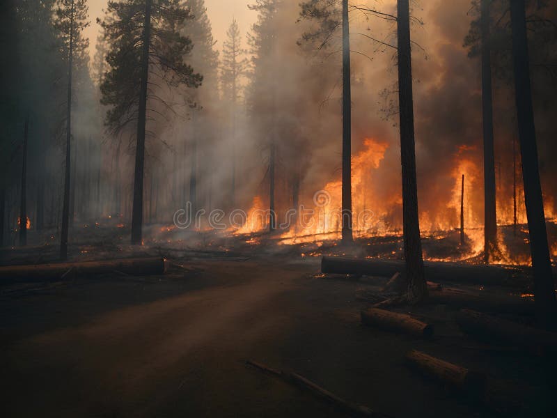 The Ecological Impact of a Wildfire in a Forest Ecosystem, from the ...