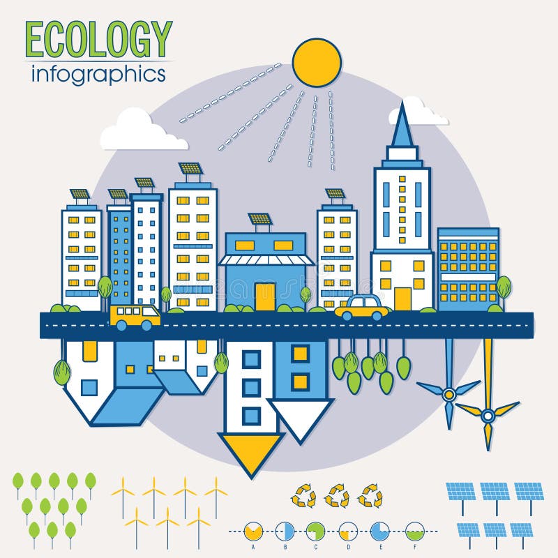 Creative Ecological Infographic Layout. Stock Illustration ...