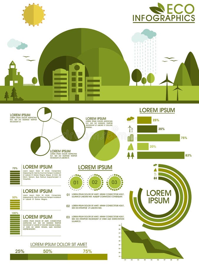 Ecological Infographic Template Layout. Stock Illustration ...