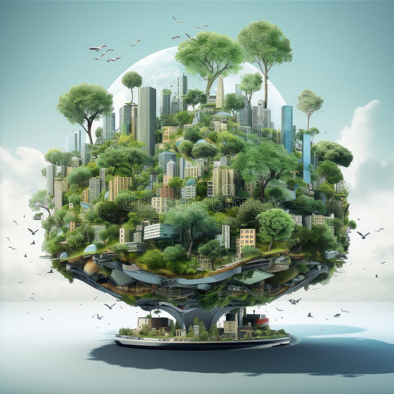 Ecological Problem of Our Earth in the Garbage of Dirt. Earth in the ...