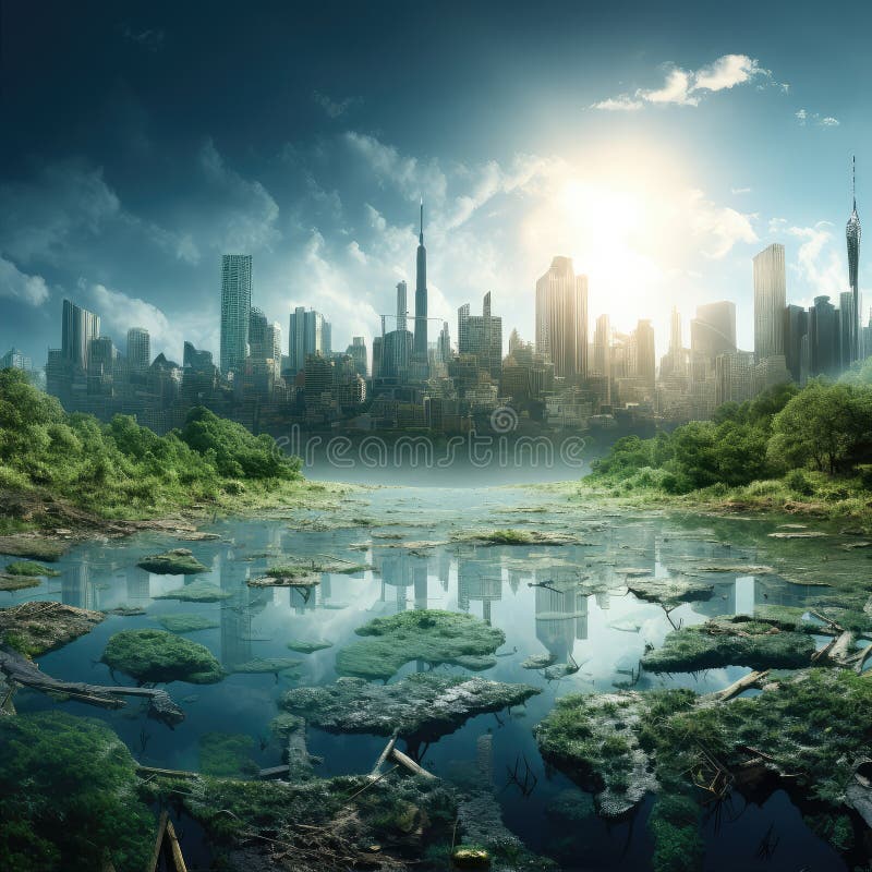 Ecological Problem of Our Earth in the Garbage of Dirt. Earth in the ...