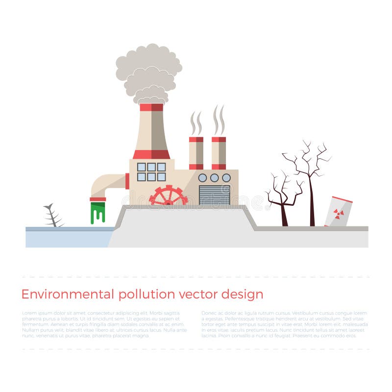 Ecological Problems: Environmental Pollution Stock Vector ...