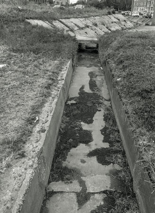 Ecological Problems, Global Warming. Drought. Dry Irrigation Canal ...