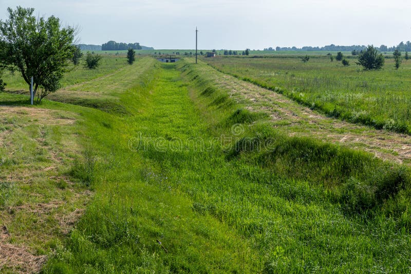 Ecological Problems, Global Warming. Drought. Dry Irrigation Canal ...