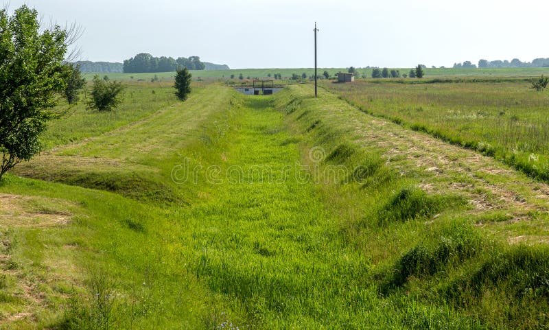 Ecological Problems, Global Warming. Drought. Dry Irrigation Canal ...