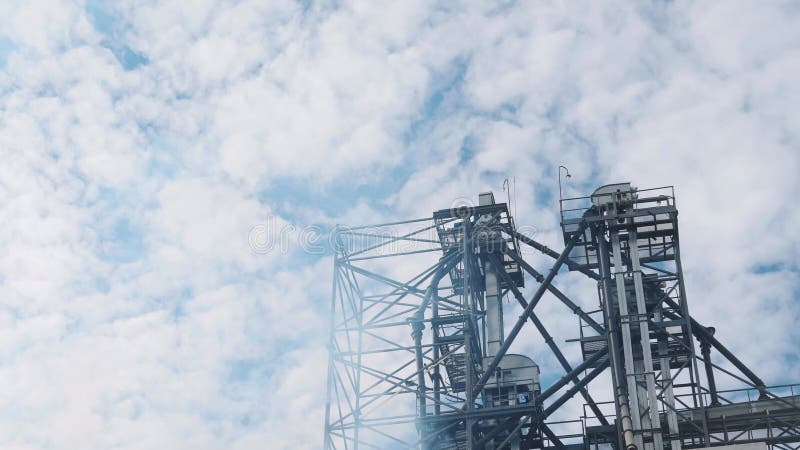 Ecological Problems. High Construction of a Factory in the Sky Stock ...