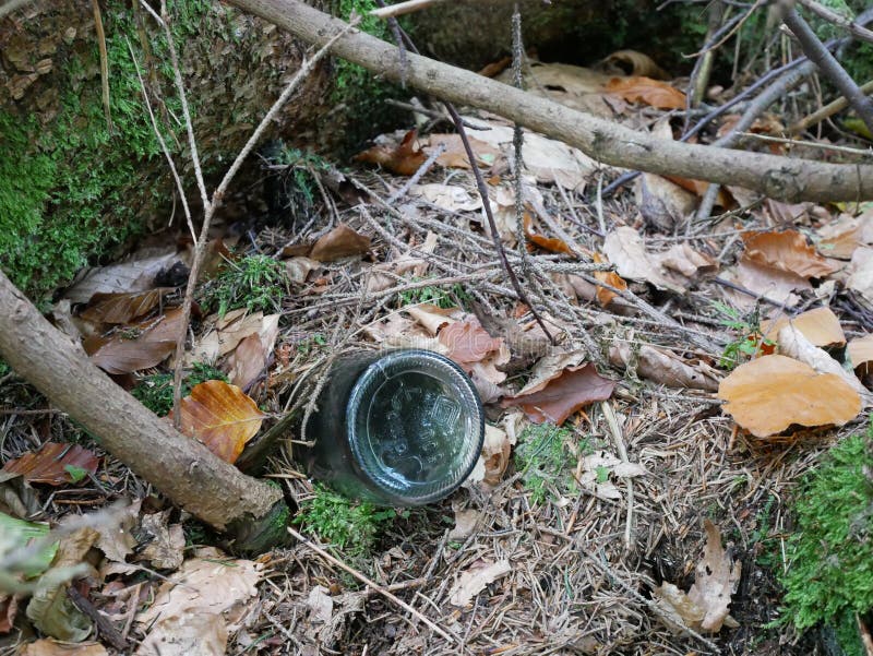 Ecological Problems and Pollution of Nature by Rubbish. Stock Image ...