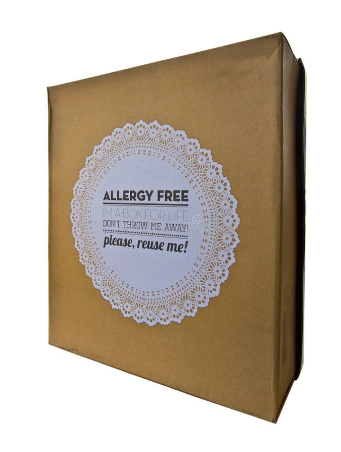 A Ecological Recycling Paper Box Isolated Stock Photo - Image of advert ...