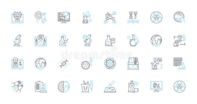 Ecological Study Linear Icons Set. Environment, Sustainability ...