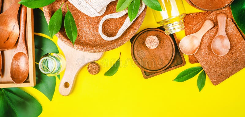 Ecological Tableware Made of Natural Materials.Life without Plastic.Eco ...