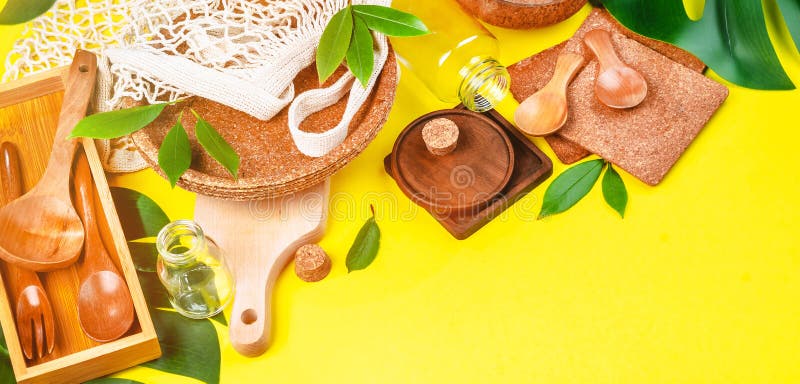 Eco Friendly Disposable Tableware.Recycling Concept Stock Photo - Image ...