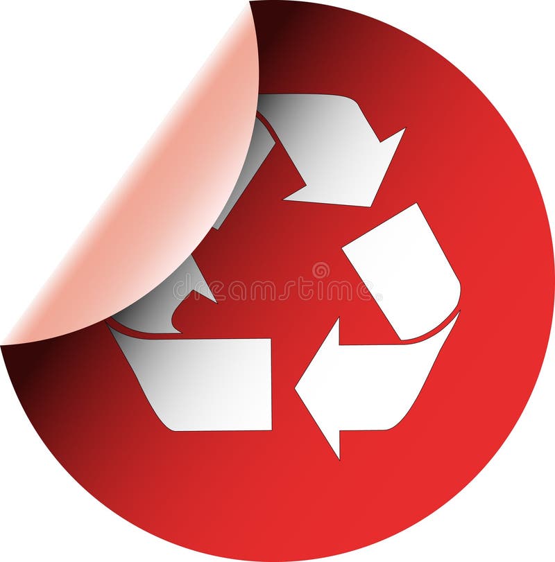 Recycle logo and trash stock vector. Illustration of hand - 5705835