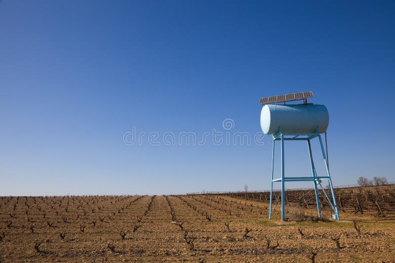 Ecological water tank stock image. Image of hill, environment - 8573119
