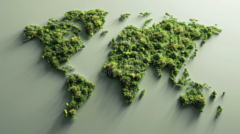 Ecological World Map stock photo. Image of earth, forests - 350002738