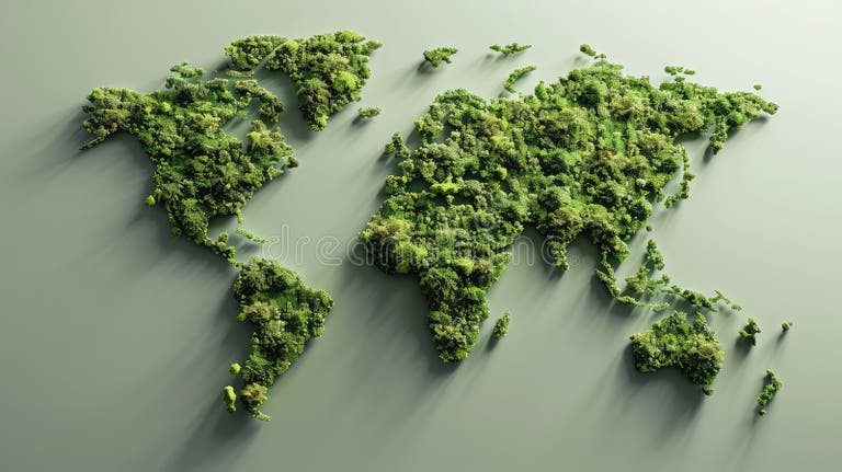 Ecological World Map stock photo. Image of earth, forests - 350002738