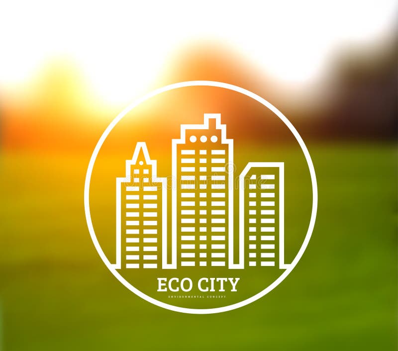 Clean Green City stock illustration. Illustration of conservation ...