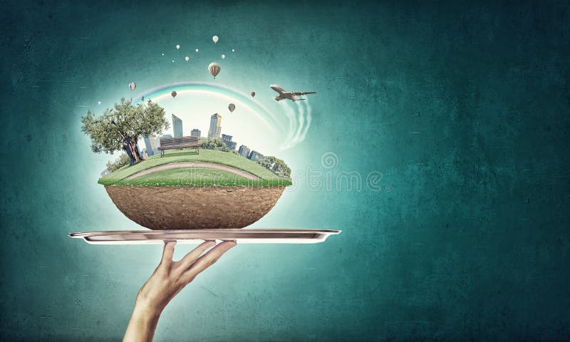 Ecologically Clean Modern Life Stock Photo - Image of present, tree ...