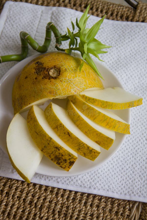 Ecologically Pure Rockmelon Stock Photo - Image of contrast, melon ...