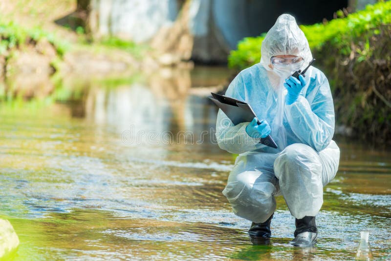 Ecologist Scientist while Conducting Research Stock Image - Image of ...