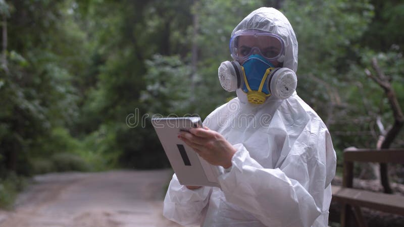 Ecologist Working with Tablet Stock Photo - Image of development ...