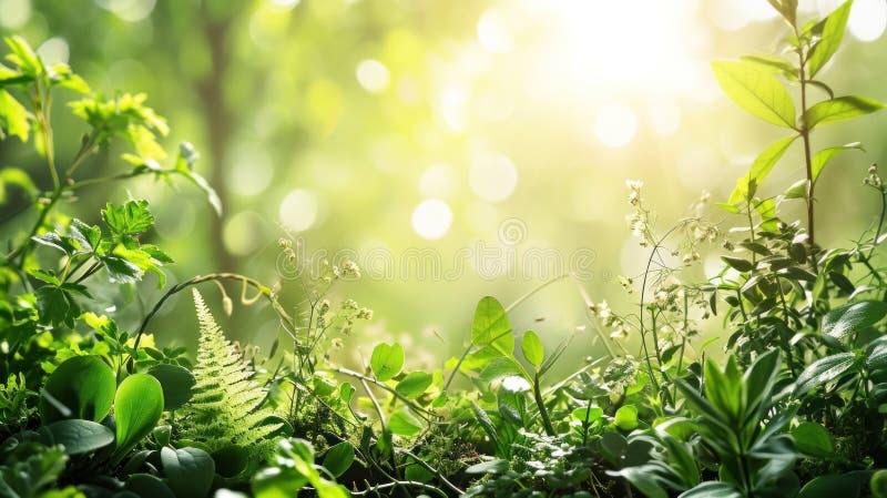 Ecology Backdrop Featuring Sustainable Elements, Greenery Stock Photo ...