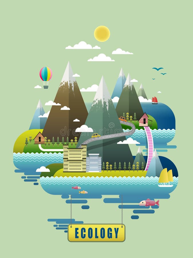 Ecology concept design stock vector. Illustration of recycle - 76320238