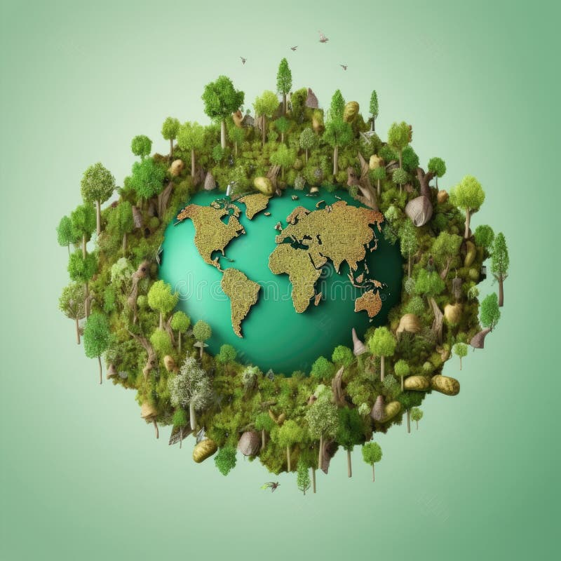 Ecology Concept.Save the Planet.eco Earth Day Stock Illustration ...