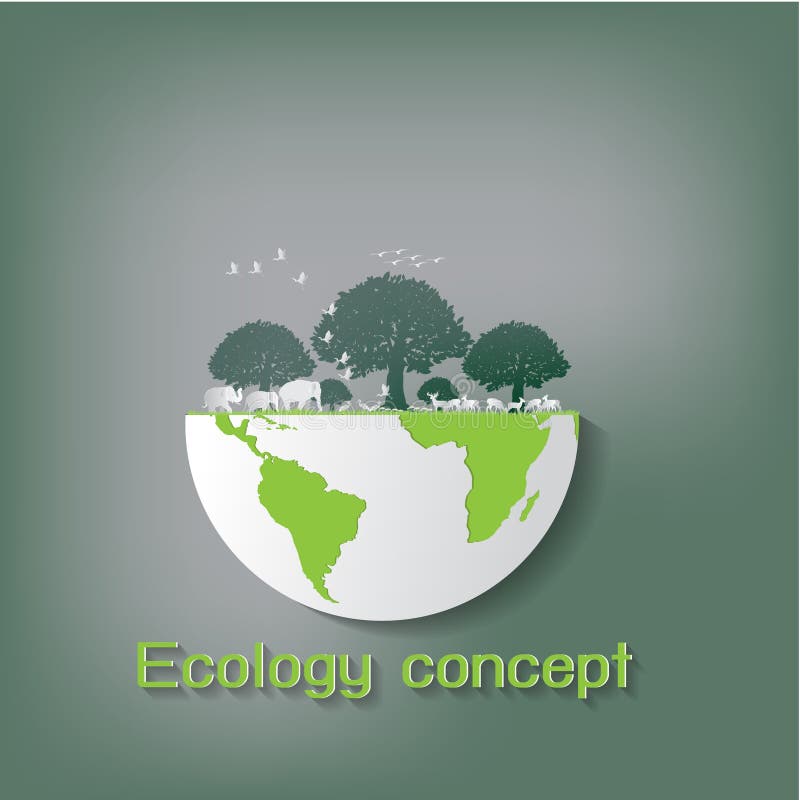 Ecology,Environment Concept for Heath the Earth Stock Illustration ...