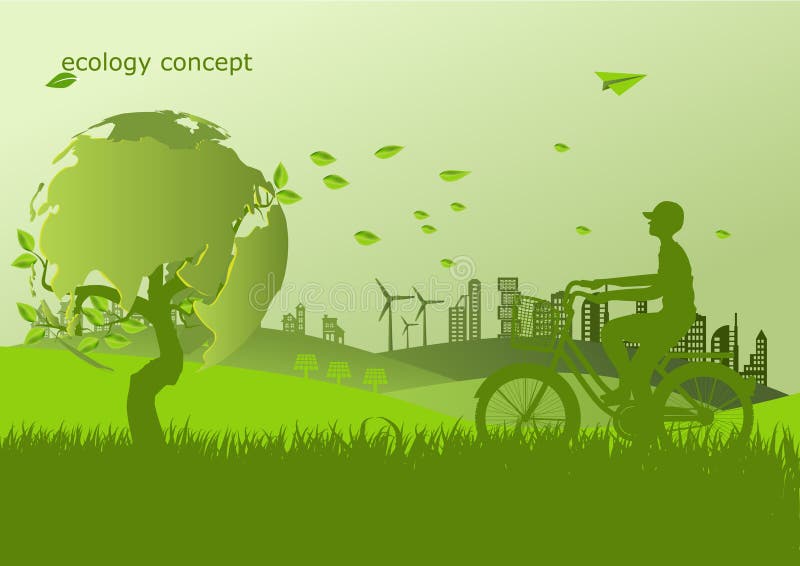 Ecology,Environment Concept for Heath the Earth Stock Illustration ...