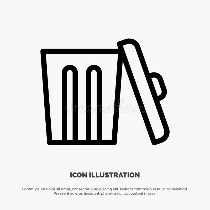 Ecology, Environment, Garbage, Trash Line Icon Vector Stock Vector ...