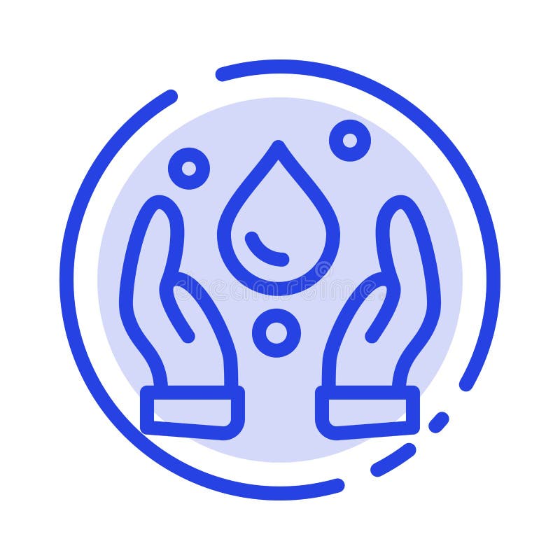 Ecology, Environment, Nature Blue Dotted Line Line Icon Stock Vector ...