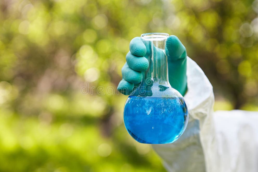 Ecology and Environmental Pollution. Water Testing. Stock Image - Image ...