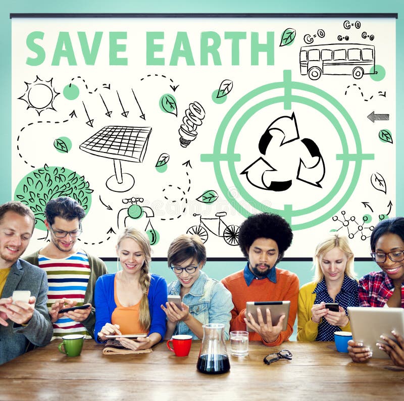 Ecology Friendly Energy Environment Sustainable Concept Stock Image ...