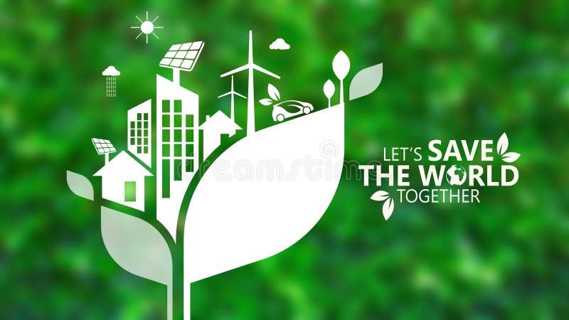 Concept of Environment, Let S Save the World Together. Stock ...