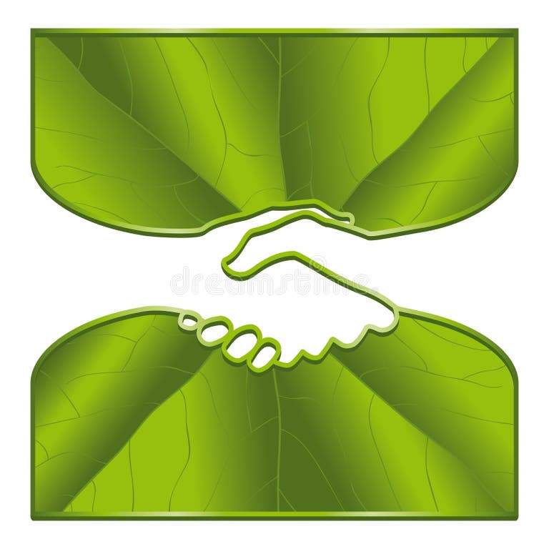 Ecological Handshake Stock Illustrations – 203 Ecological Handshake ...