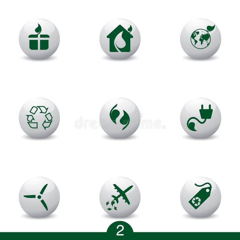 Ecology icon series stock vector. Illustration of global - 13510456