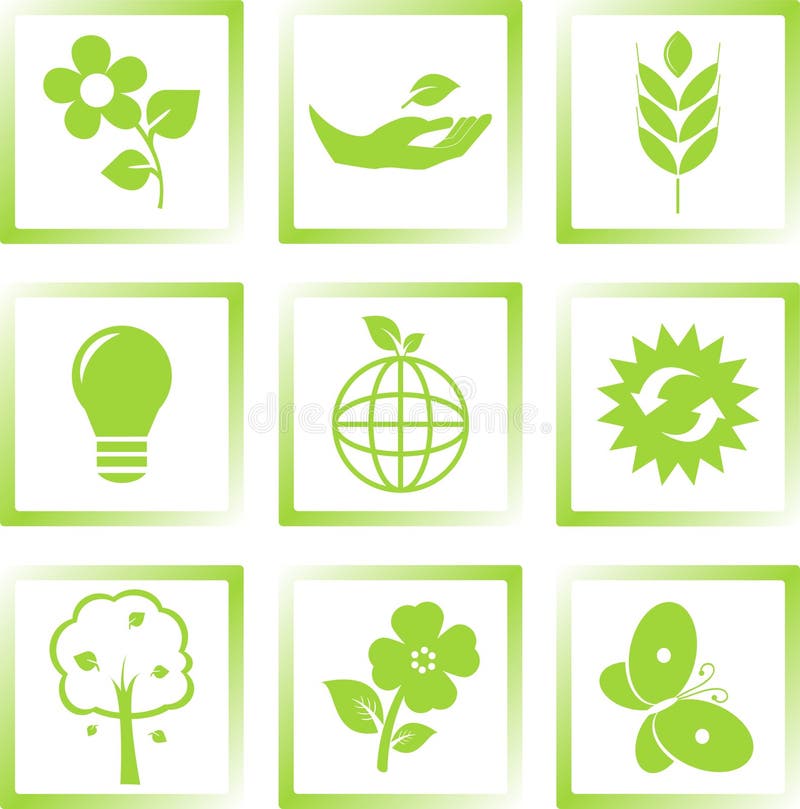 Icon Set stock vector. Illustration of ecology, icon, home - 6650812