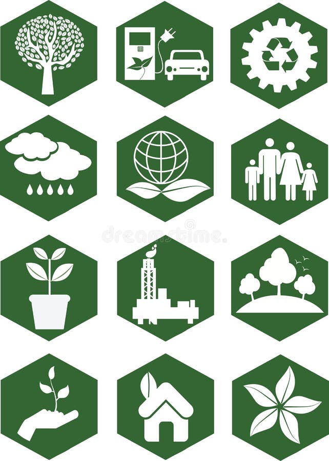 Ecology icons stock vector. Illustration of concepts - 43544665