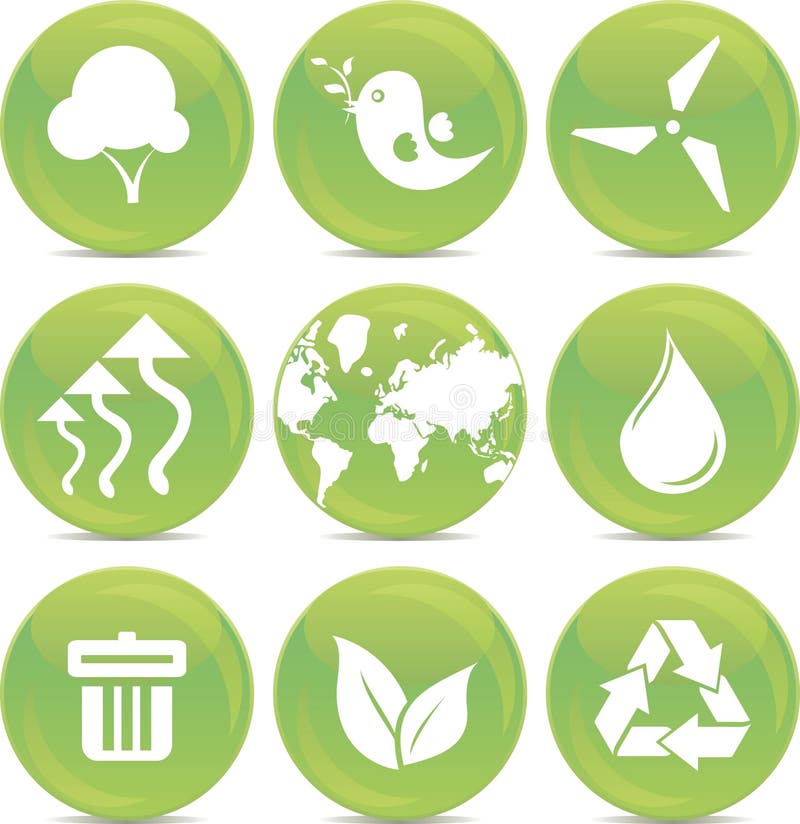 Ecology icons in vector stock vector. Illustration of abstract - 19873443