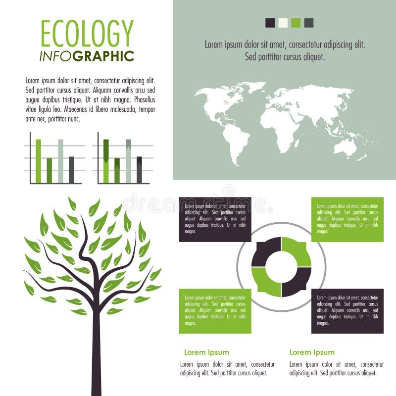 Ecology Infographic design stock vector. Illustration of organic - 67702728