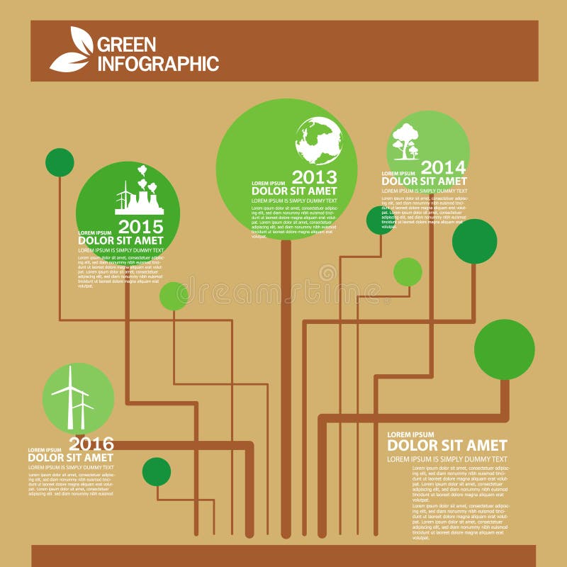 Ecology Infographic Design Template with Graphic Elements Set ...