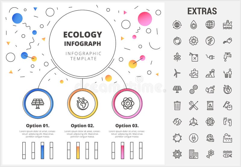 Ecology Infographic Template, Elements and Icons. Stock Vector ...