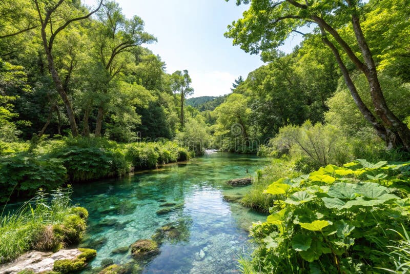 Ecology Life and Water Concept Image Stock Illustration - Illustration ...