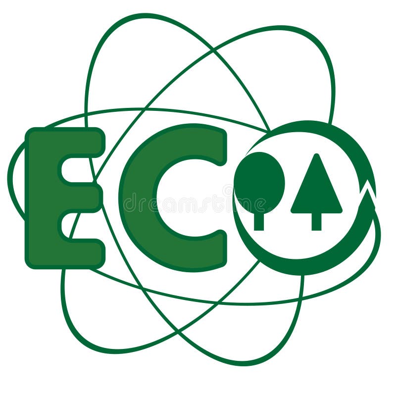 Ecology Logo. Symbol of Conservation of Nature Stock Illustration ...