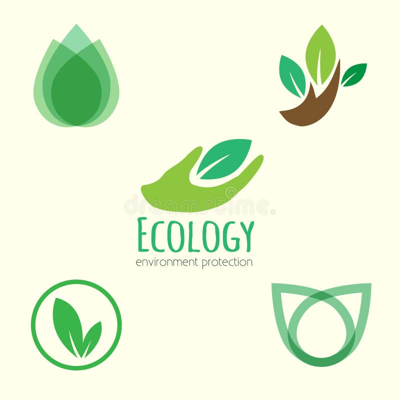 Ecology logos stock vector. Illustration of green, design - 56403786